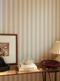Vera's Stripe Wallpaper Wallpaper Textile-based Burgundy – Helene ...